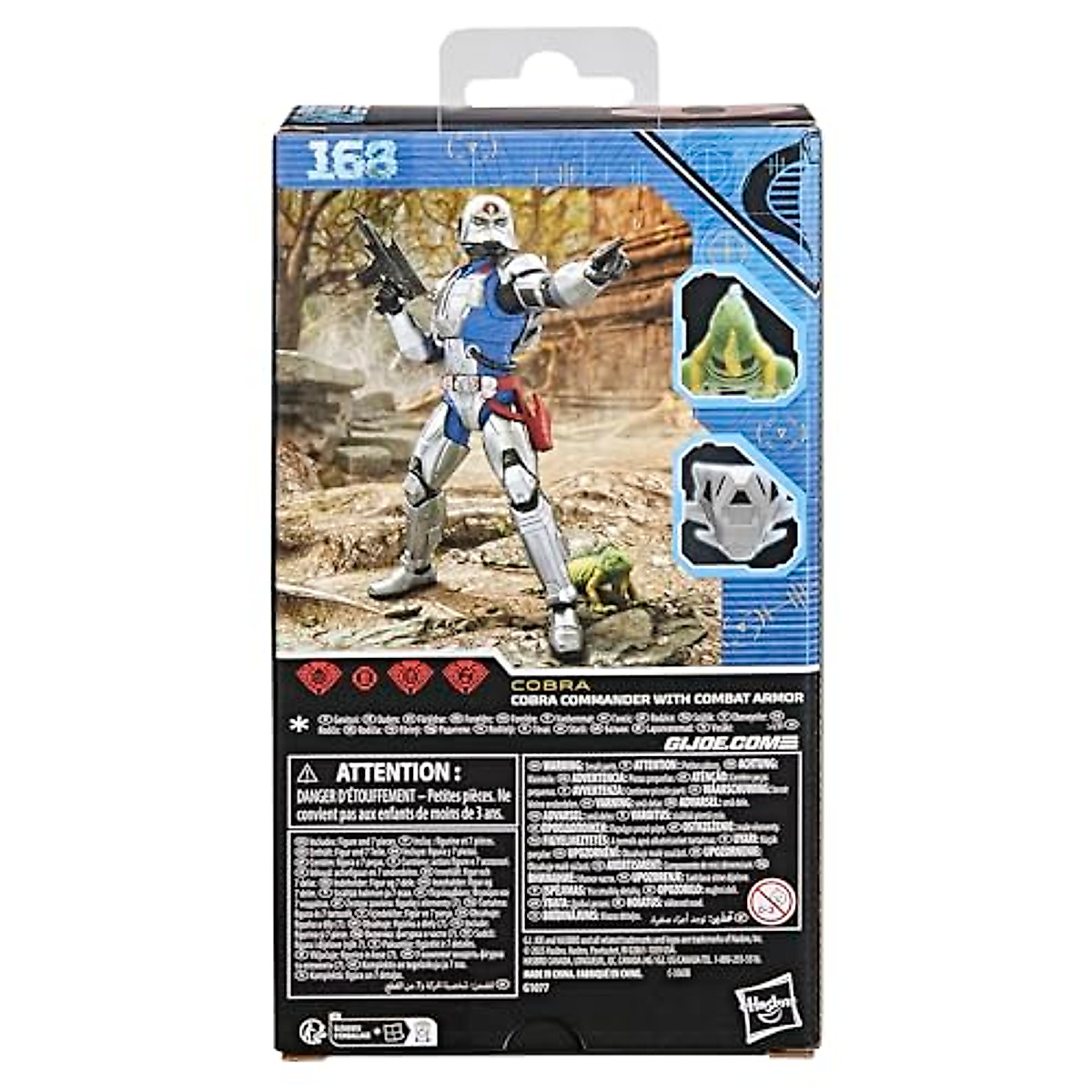 G.I. Joe Classified Series #168, Cobra Commander with Combat Armor, Collectible 6 Inch Action Figure with 7 Accessories