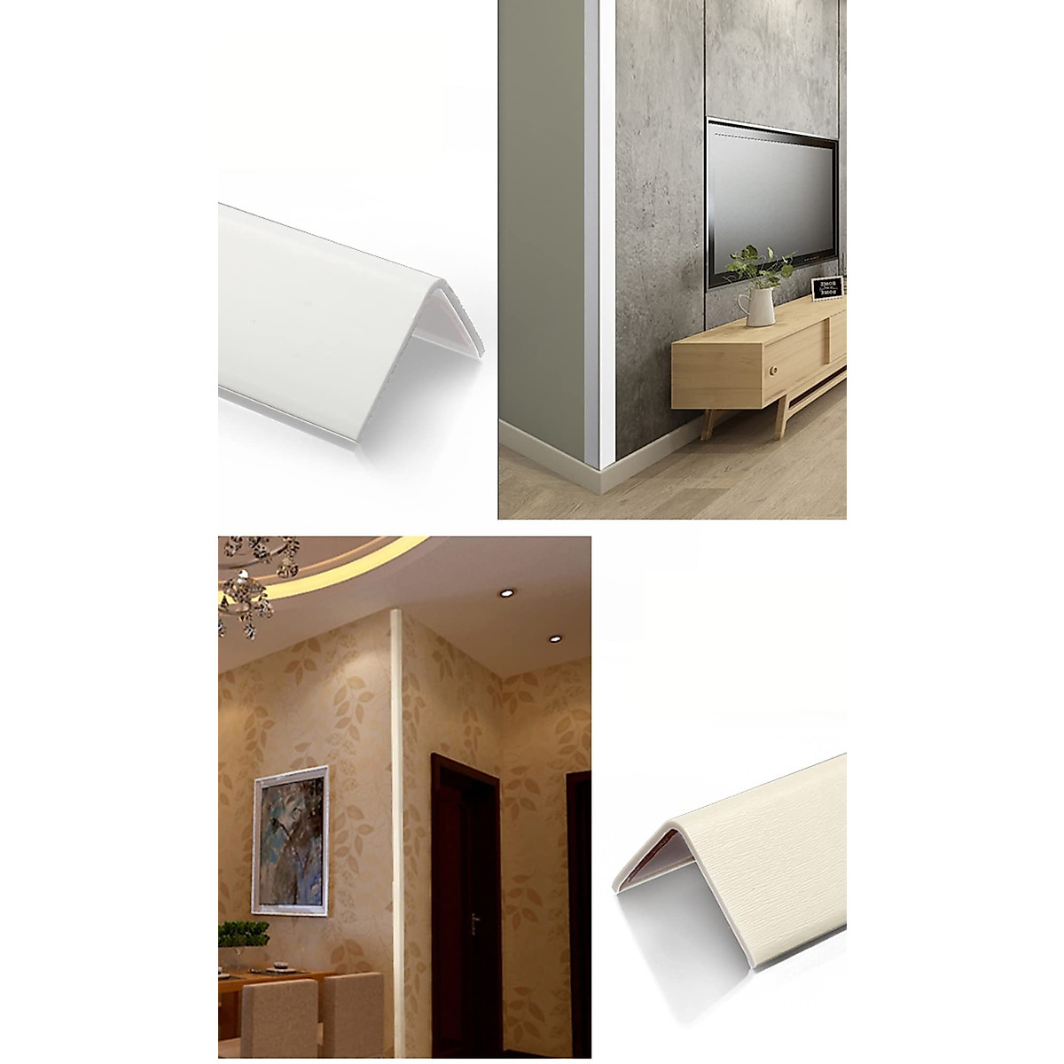 Flexible Furniture Edge Trim，Self Adhesive Wall Corner Edge Banding, PVC Edge Protector, Safety Edge & Corner Guards for Restoration Table, Wall，Cabinets, Chairs, Shelves，0.98" Wide ( Color : Walnut c