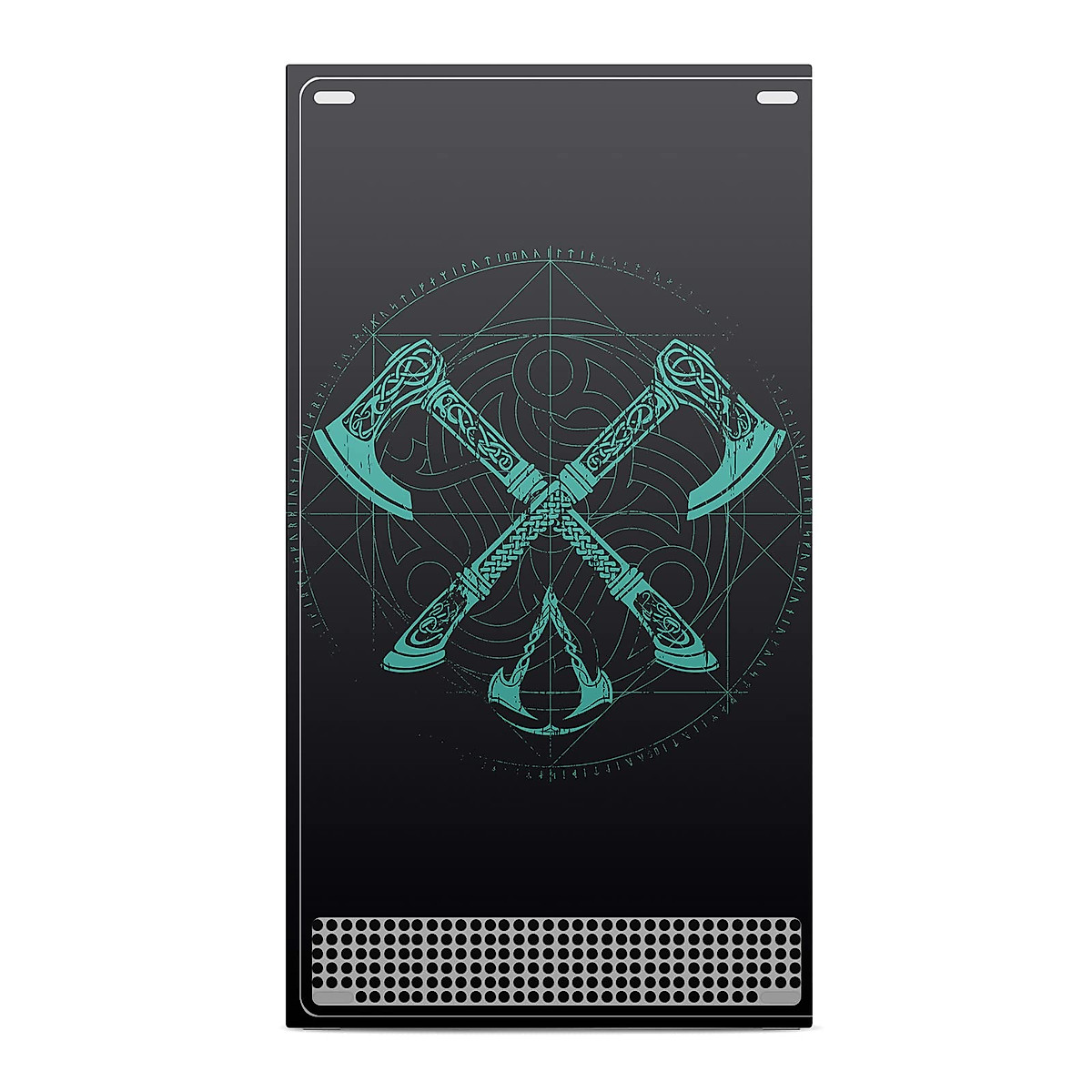 Head Case Designs Officially Licensed Assassin's Creed Dual Axes Valhalla Key Art Vinyl Sticker Gaming Skin Decal Cover Compatible with Xbox Series S Console and Controller Bundle