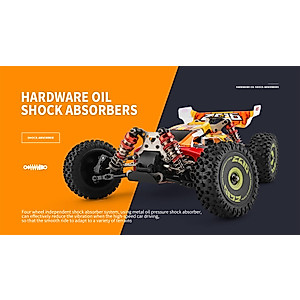 WLtoys 144010 144001 75KM/H 2.4G RC Car Brushless 4WD Electric High Speed Off-Road Remote Control Drift Toys for Children Racing 144010 1B 1500mah