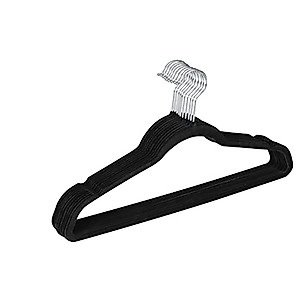 Home Premium Velvet Hangers 30 Pack - Non-Slip & Durable Clothes Hangers -Black, Grey, Beige Colors in one Box, Hangers with 360 Degree Rotatable Hook - Heavy Duty Coat Hangers