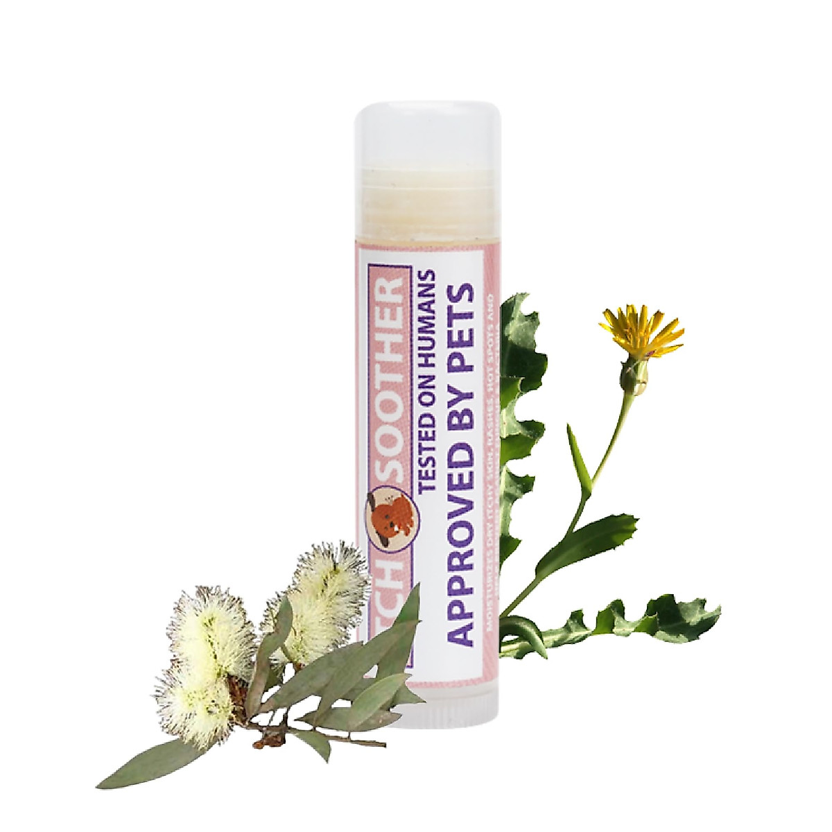 Pawtitas Itch Soother Dog Balm Relief from itching Skin, Flaky, Dry Coat, Hotspot, Rash and Damaged Skin Made with Organic Almond and Goldenseal Provide Instant Calmness for Your Travel Size 0.15 OZ