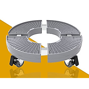 Adjustable Plant Stand (15-20’’) with Wheels Large Potted Planter Plant Stand on Wheels Pound Heavy Duty Plant Dolly Movable Plant Caddy Adjustable Rolling Tray Coaster…