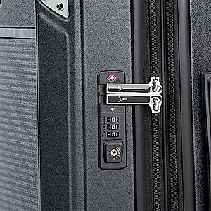 Travelpro Platinum Elite Hardside Expandable Spinner Wheel Luggage TSA Lock Hard Shell Polycarbonate Suitcase, Shadow Black, Carry on 21-Inch