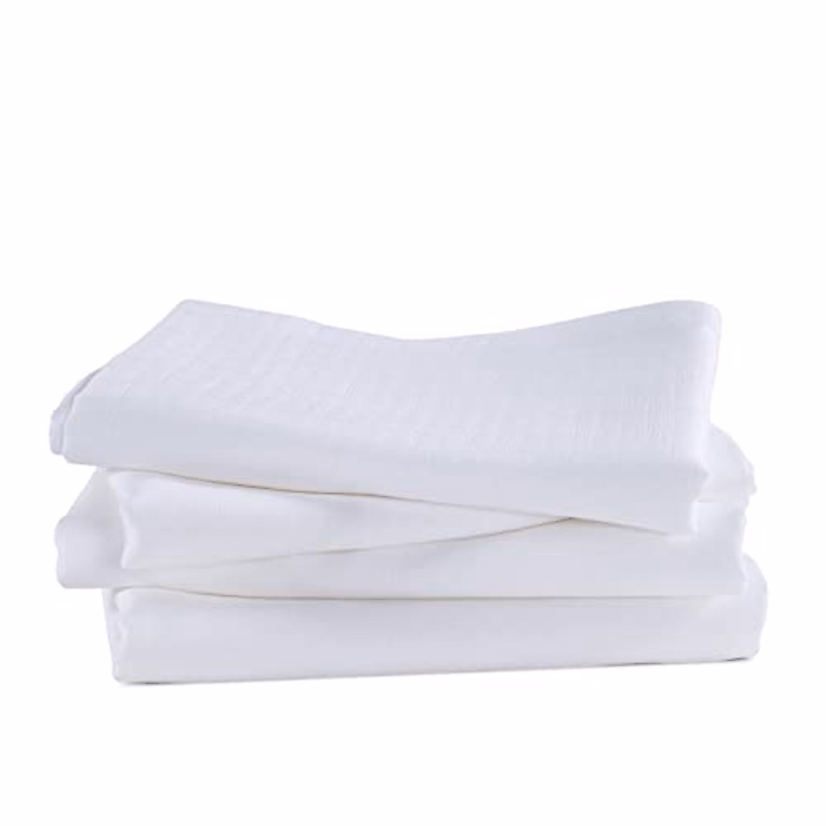 LANE LINEN Flour Sack Tea Towels Set for Kitchen, Premium Kitchen Towels for Cleaning, Dusting Cloth, Cloth for Bread Box, Pure Tencel Hand Towel, Light Towel for Drying Dishes – 4 Pack - White