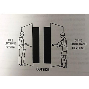 Marks 22AC LHR Double Cylinder Iron Gate Ornamental Mortise Lock Set with 2-1/2" Backset