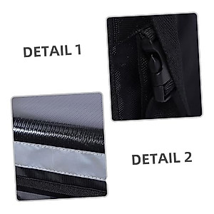 Hohopeti 1pc Box Takeaway Box Food Insulation Cases Insulated Takeout Insulated Reusable Grocery Portable Shopping Basket Commercial Insulated Tote Lunch Black Aluminum