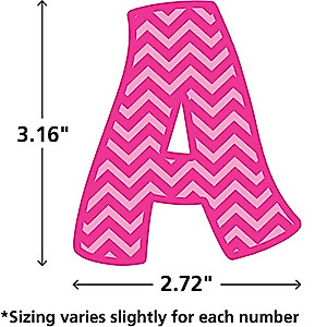 Teacher Created Resources Chevron 3" Magnetic Letter, 0.10" x 3" x 3", Multicolor, 67 per Pack