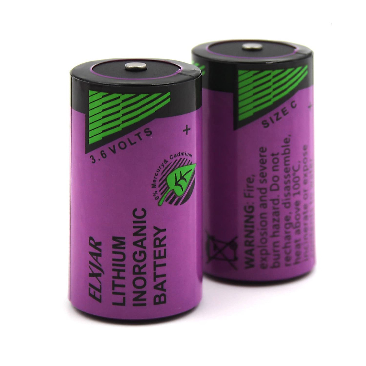 elxjar (2-Pack) 3.6V TL-5920 Replacement Lithium Battery for Tadiran iXtra Series C (TL-2200) - Class 9 Hazmat, TL-5920/S Non-Rechargeable Battery, (ER26500 / LS26500)
