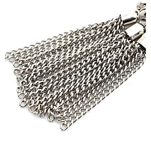 Bohemian Tassel Chandelier Dangle Earring For Women Clip On Earrings Long Drop Statement Earrings (silver)