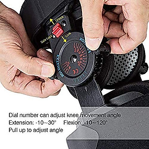 kefit Hinged Knee Brace Rom, Knee Support for Torn Acl, Meniscus Tear, Pcl, Surgery Recovery, Adjustable Post Op Knee Immobilizer, Leg Stabilizer for Man and Women