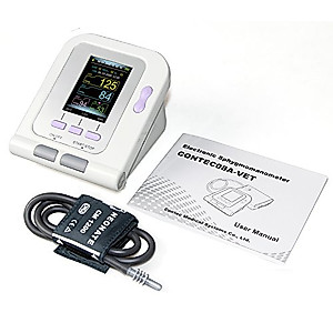 CONTEC08A-VET Digital Veterinary Blood Pressure Monitor, Dog/Cat/Pets (CONTEC08A-VET with Neonatal Cuff)