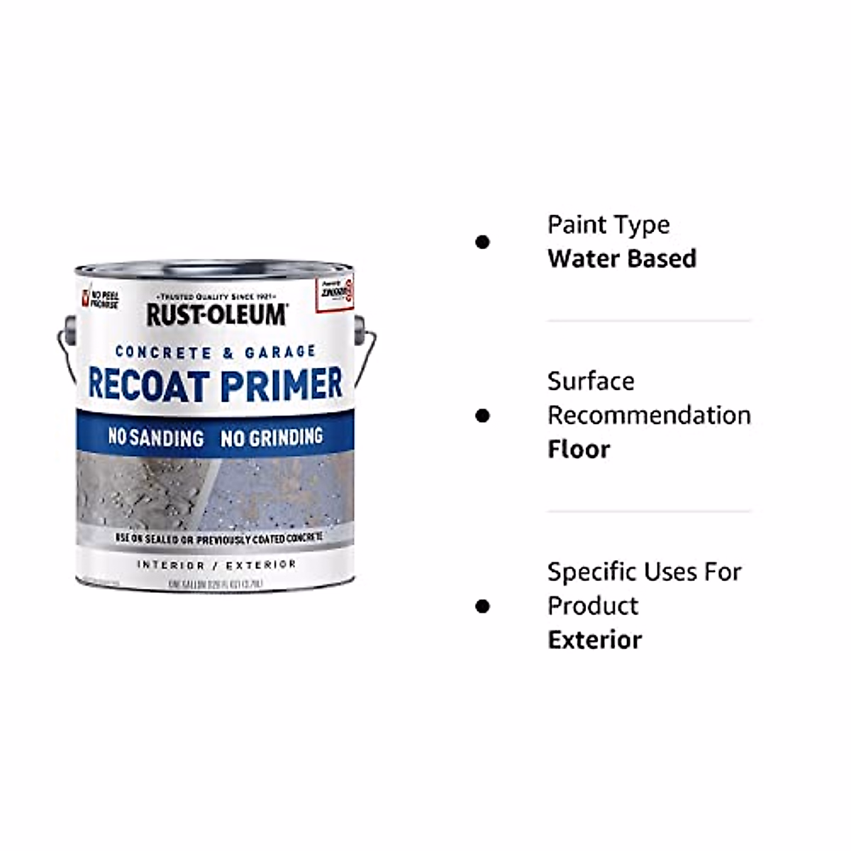 Rock Solid RUST-OLEUM 338806 Gallon Concentrate Floor Primer, gray