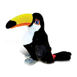 DolliBu Toucan Plush - Super Soft Toucan Stuffed Animal, Cute Tropical Rainforest Animals Figures Bird Plush Toy for Boys and Girls, Adorable Toucan Bird Toy for Kids, Teens, and Adults - 8 Inches