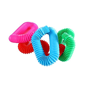 Pop Multi-Color XL Stretch Tubes Sensory Toy for Toddler Kids Learning Toys - 4 Pack