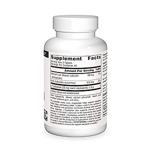Source Naturals L-Tryptophan, for Mood, Relaxation, and Sleep*, 500mg - 120 Tablets
