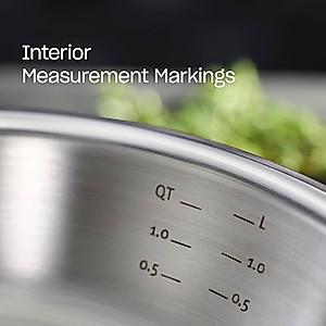 Fissler M5 Pro-Ply 5-ply Stainless Steel Saucepan, 3 Quart