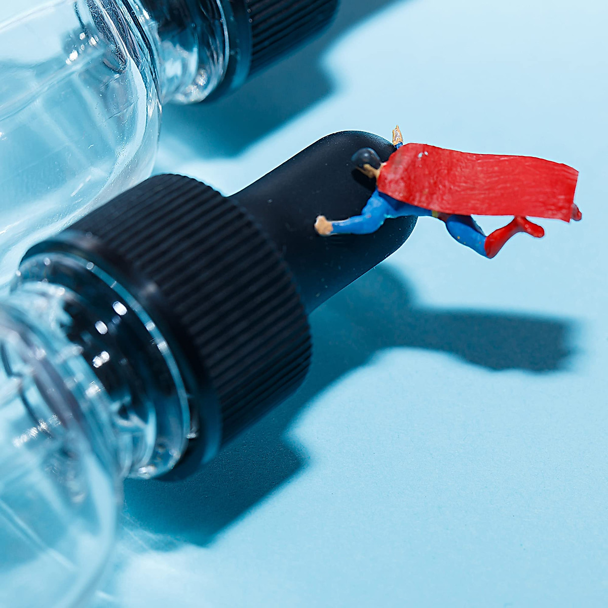 JHCFillé 1oz (30ml) Dropper Bottles, Clear Glass Boston Round Bottle with Glass Eye Dropper, Tincture Bottles with Dropper, Silicon Bulb with 1ml Strong Suction, Pack of 6.