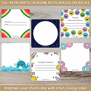 bloom daily planners Student Empowerment Card Deck - Cute Sentimental Quote Cards for Teachers to Give Kids - Set of Thirty 3" x 3" Cards - Assorted Designs