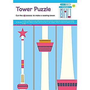 Play Smart My First Cutting Book 2+: Preschool Activity Workbook With 70+ Stickers for Children With Small Hands Ages 2, 3, 4: Basic Scissor Skills (Mom’s Choice Award Winner)