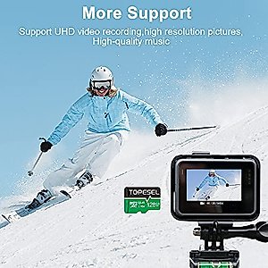 TOPESEL 128GB Micro SD Card 3 Pack Memory Cards A1 V30 U3 Class 10 Micro SDXC UHS-I TF Card for Camera/Drone/Dash Cam(3 Pack U3 128GB)