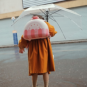 Zoy zoii Kids Backpack for Girl, Cute Roll Cake Toddler Backpack Gift, Children Preschool Mini Cacual Daypack Travel Bag for 2-5 Years