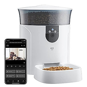 Geeni 7L Automatic Cat Feeders with Smart Home Pet Camera, Timer & Voice, Automatic Dog Feeder for Alexa & Google