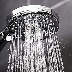 AquaBliss TheraSpa Hand Shower – 6 Mode Massage Shower Head with Hose High Pressure to Gentle Water Saving Mode - 6.5 FT No-Tangle Handheld Shower Head with Extra Long Hose & Adj. Mount | Chrome