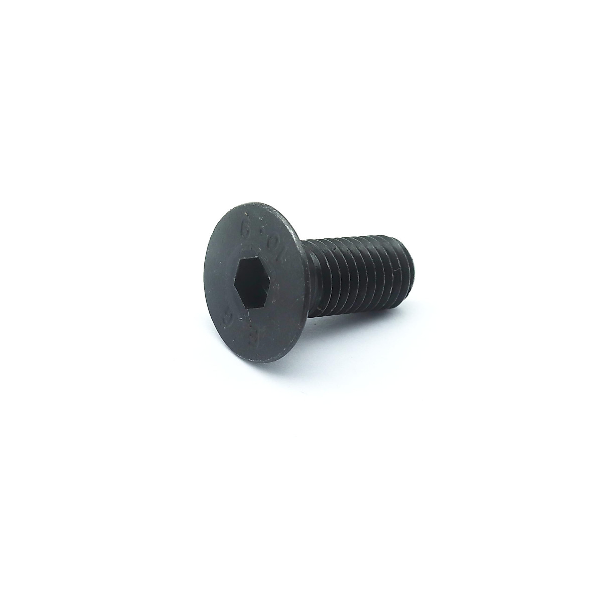 binifiMux 10pcs M10 Black Flat Hex Socekt Cap Bolts 10.9 Grade Alloy Steel (M10x25mm)