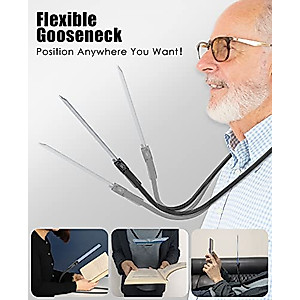 3X Hands Free Magnifying Glass for Reading. 7.1"x4.7"Large Full Book Page Magnifier for Neck Wear. Magnifier for Reading,Sewing, Cross Stitch, Inspection (Black)