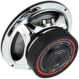 Pyramid 6" Car Audio Speaker Subwoofer - 300 Watt High Power Bass Surround Sound Stereo Subwoofer Speaker System w/ Molded P.P. Cone, 86 dB, 4Ohm, 40 oz Magnet,1 inch KAPTON Voice Coil -PW677X,Black