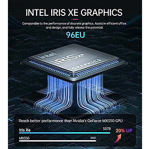 Mini PC with Speaker, Intel i7 11390H(4C/8T, up to 5.0GHz) 16GB DDR4 512GB NVME SSD, Micro Desktop Computer Support 8K UHD/WiFi 6/BT5.2/USB-C, Small PC Windows 11 Pro with Fingerprint Login