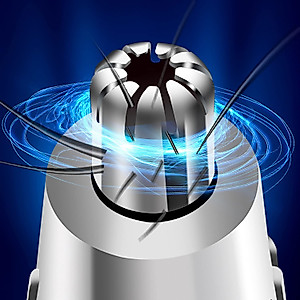 PARSMIC Nose Hair Trimmer for Men and Women Ear and Nose Hair Clipper Professional Painless Eyebrow and Facial Hair Trimmer Battery-Operated with Washable Head