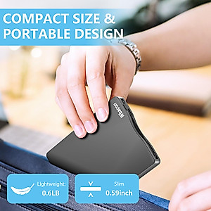 Wbacon USB Floppy Disk Drive, External 3.5inch Floppy Disk Reader for PC, Laptop, and Desktop Computers Compatible with Windows 10/8/7/2000/XP