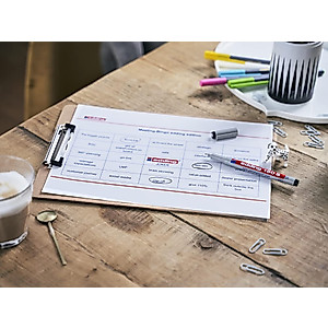 Edding 150 S non-permanent pen - set of 4 - black, red, blue, green - round nib 0.3 mm - pen for writing on glass, plastic, foils and smooth surfaces - quick-drying, can be corrected with water