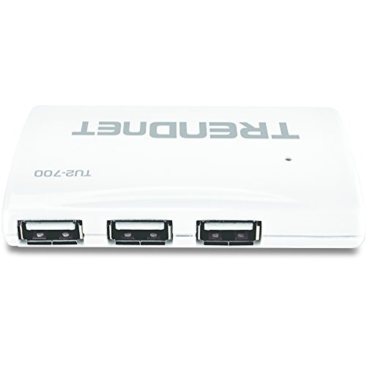 TRENDnet USB 2.0 7-Port High Speed Hub, 5V/2A Power Adapter, Up to 480 Mbps USB 2.0 Connection Speeds, 10 Watts Total Power, Compatible with Windows, Mac, and Linux, White, TU2-700