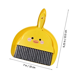 Ipetboom 8 Sets Mini Broom Set Desktop Cleaning Broom Small Dustpan Practical Cleaning Broom Pet Cleaning Brush Mini Garbage Container Mini Desktop Broom Tabletop Dust Pan Desk Dust Pan