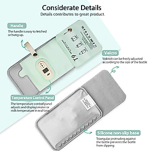 Cozytots Portable Bottle Warmer Travel for Baby Bottle Warmer for Breastmilk In Car Heaters Drink Warm Milk Thermostat Bag