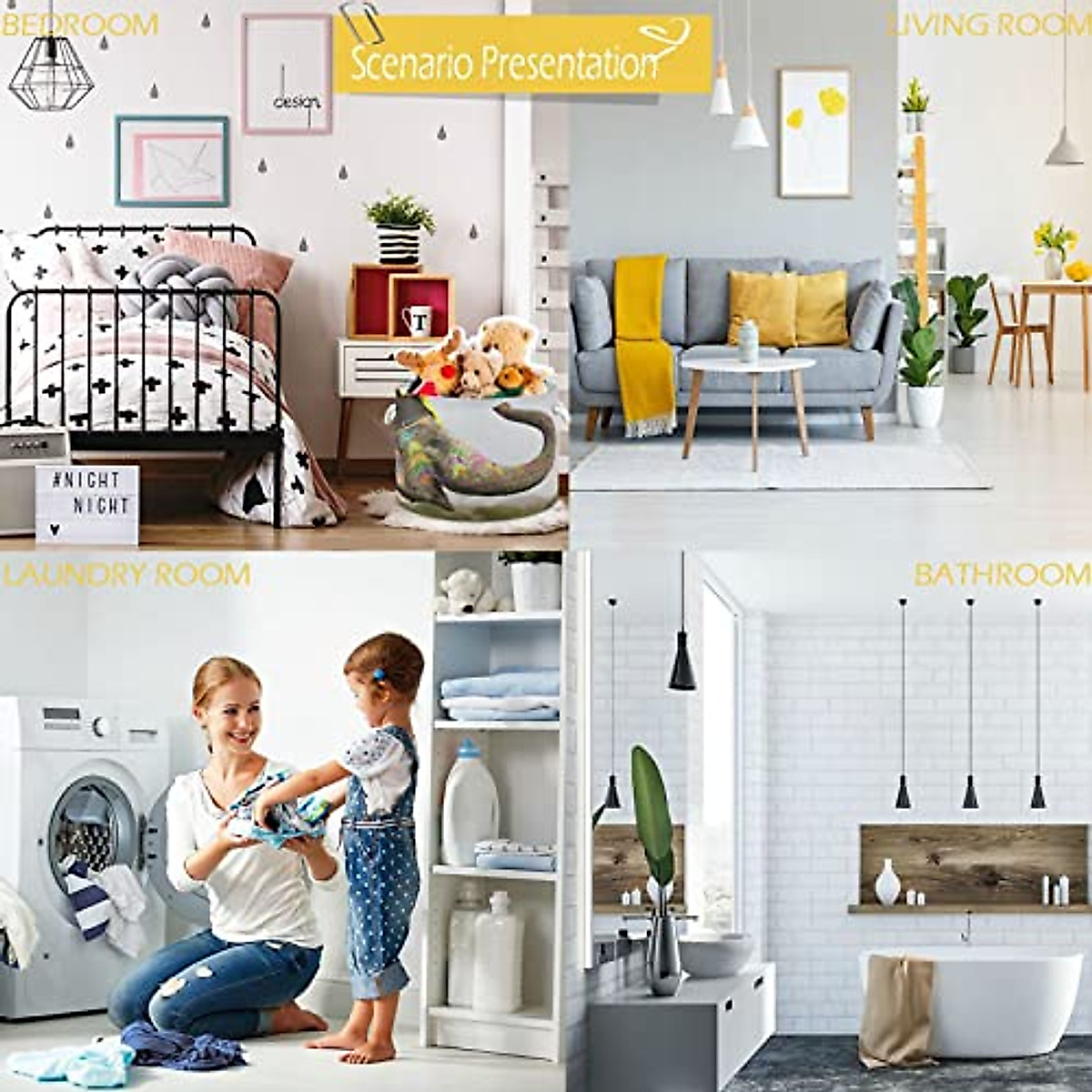 visesunny India Elephant with Painted Laundry Baskets Fabric Storage Bin Storage Box Collapsible Storage Basket Toy Clothes Shelves Basket for Bathroom,Bedroom,Nursery,Closet,Office