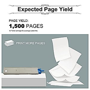 MANDBOY Compatible C3300 43459403 Toner-Cartridges Cyan (2 Pack) | Replacement for OKI C3300 C3400 C3500 C3530 C3450 C3600 MC360 MFP Printer Toner Cartridge