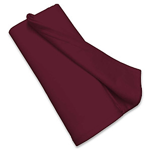 SheetWorld Soft & Stretchy Swaddle Blanket 36 x 36, Burgundy, Made in USA