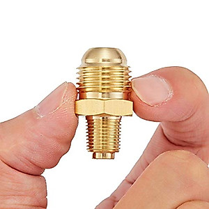 Litorange 3 PCS Propane Orifice Connector Brass Tube Fitting 3/8" Flare x 1/8" MNPT, Turkey Fryer Parts,For Propane Gas