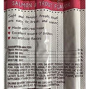 Luvsome Cat Treats Tender Meaty Sticks Salmon & Trout 1-Pack 5-Individual Sticks
