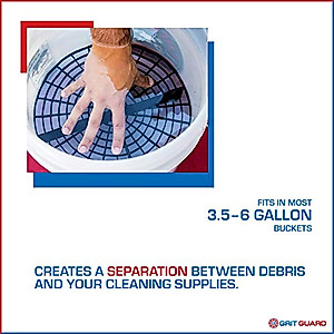 GRIT GUARD - The Original Grit Guard Insert Separates Grit From the Mitt (BLUE, 2 PACK)