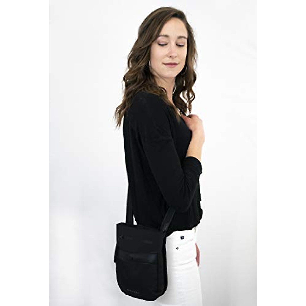 Sherpani Prima, Anti Theft Crossbody Bag, Travel Bag, Small Shoulder Bag, Cross Body Bag, Purses for Women (Carbon)