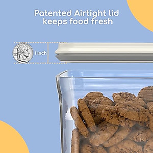 HCM Airtight Food Storage Containers, BPA Free Plastic Cereal Containers with Easy Lock Lids for Kitchen Pantry Organization and Storage (4PCS, 0.75L*4)