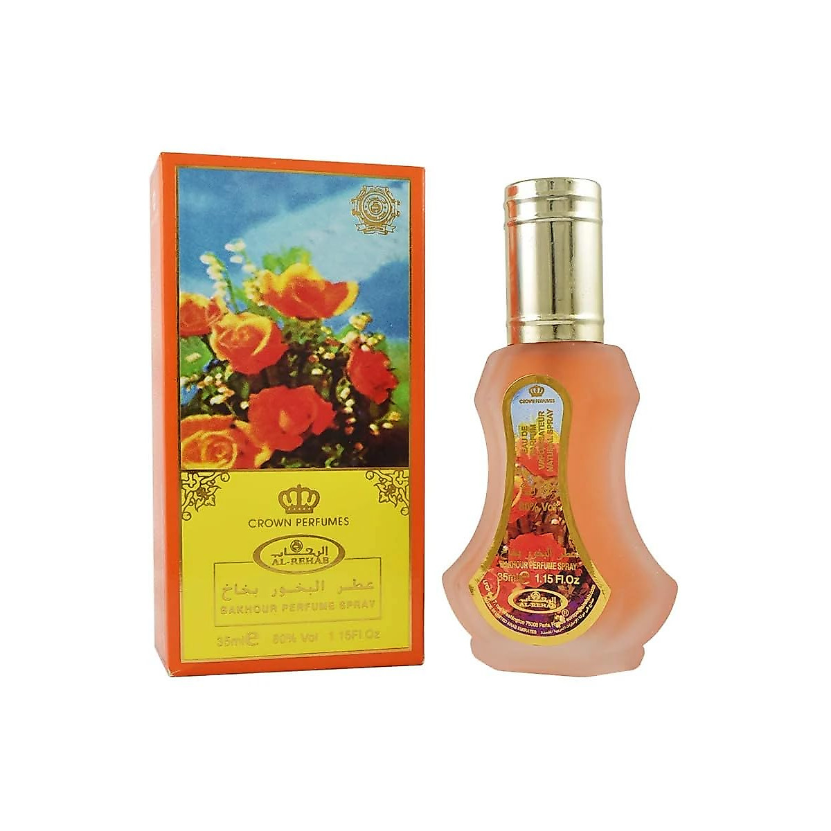 Al-Rehab Bakhour Eau de Parfum Spray for Unisex, 1.15 Ounce