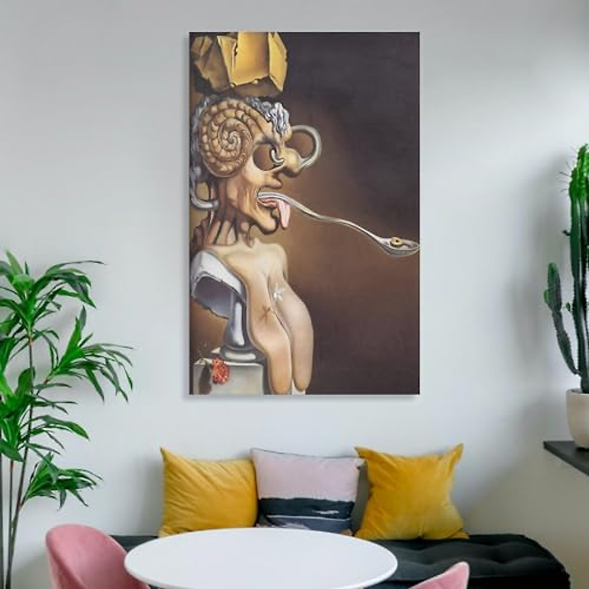 Salvador Dali Painting Art Poster Portrait of Picasso Wall Art Poster Scroll Canvas Painting Picture Living Room Decor Home Framed/Unframed 16x24inch(40x60cm)