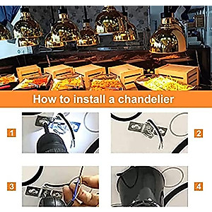 FUNNYBSG Buffet Retractable Heat Lamp Food Heat Lamp, Buffet Retractable Heat Lamp, Catering Kitchen Restaurant Chandelier for Keep Food Warm, 60-180cm Retractable Buffet Heating Light