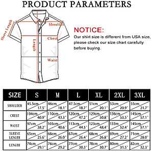 Hi-Tie Silk Dark Green Mens Dress Shirt Jacquard Short Sleeve Regular Fit Turn Down Collar Shirts for Casual Vacation Party